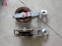 China Professional Grounding Wire Stringing Block with 5-20KN Rated Load for GJ35-150 Wires and 1 Year Warranty for sale