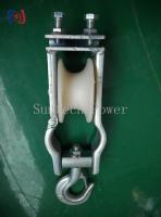 China Professional Sitting and Hanging Type Dual Use Stringing Block with 5-20KN Rated Load and 80x50mm Sheave Size for Overhead Line Installation for sale