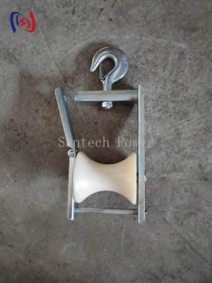 China Professional Aerial Cable Stringing Block with 120x130mm Sheave Size and 5KN Rated Load for Overhead Power Line Installation for sale