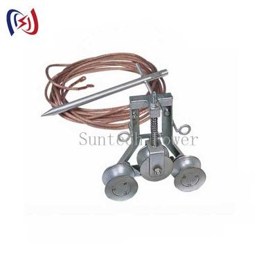 China 100A Copper Grounding Block for Transmission Line Construction | Low Resistance 50mm Grounding Device for sale