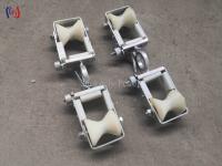 China Double Sheave Block for OPGW Replacement | 2KN Lightweight Pulley for Transmission Line Maintenance for sale