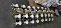 China Four Sheave Combined Block for OPGW Installation | 10KN Fiber Optic Stringing Pulley for sale