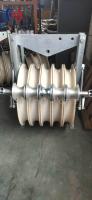 China Grounding Roller Stringing Block for OPGW Installation | Non Conductive Multi Sheave Pulley for sale