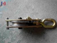 China 10-200KN Rated Load Hoisting Tackle with Aluminum Alloy Frame and MC Nylon Sheave for Power Construction for sale