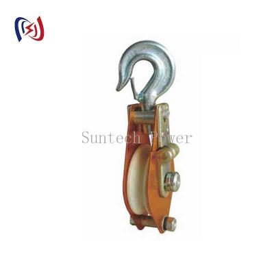 China 10-100KN Aluminum Alloy Hoisting Tackle with MC Nylon Sheave for Light Lifting for sale
