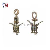 China 30-100KN Rated Load Dual Sheave Hoisting Tackle with Both Side Open Design for Heavy-Duty Lifting for sale