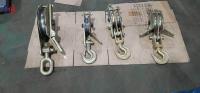 China 30-100KN Rated Load Dual Sheave Hoisting Tackle with Both Side Open Design for Heavy-Duty Lifting for sale