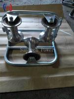 China 10KN Rated Load Cable Roller Pulley with Corner Protection and Dual Material Options for Safe Cable Installation for sale