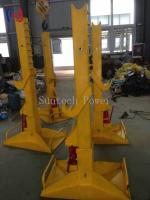 China Hydraulic Conductor Drum Stand SI-30 300KN Load 5000mm Cable Reel Capacity for sale