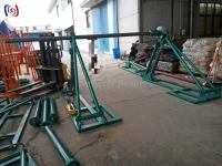 China SIPZ Modular Cable Reel Stand 30-100KN Tool-free Assembly Conductor Drum Stand for sale