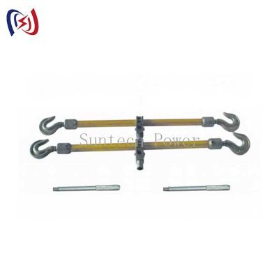 China Aluminium Dual Hook Turnbuckle 10-50KN Anodized Conductor Stringing Tools for sale