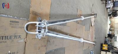 China Tubular A-Shape Gin Pole 120x7mm 6-13m Tower Erection Tools Corrosion Coated for sale