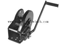 China LDE1800N 1800lbs Hand Crank Winch With Automatic Brake for sale