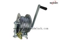 China 450kg small Hand Crank Winch 1000 Lb Portable manual Winch for sale