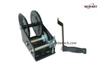 China Manually Operated 2500LBS 2 Gear Manual Hand Crank Winch for sale