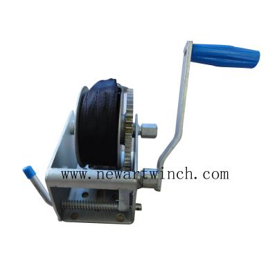 China 130mm Drum 700kg Marine Manual Hand Crank Winch for sale