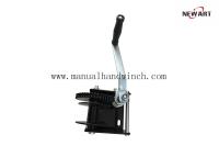 China 2500 lb Worm Gear Drum Winch , Heavy Duty Hand Winch For Lifting for sale