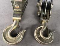 China Open QHS Double Sheave Pulley Block 10T Conductor Stringing Tools for sale