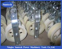 China Hook Style SHD Model Nylon Sheave Transmission Line Conductor Stringing Block for sale