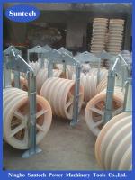 China 822mm ACSR 630 MC Nylon Sheave Overhead Line Stringing Blocks For Conductor for sale