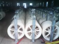 China Five Nylon Sheaves Conductor Stringing Pulley Block For Stringing Equipment for sale
