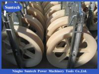China Overhead Line Single Sheave Conductor Stringing Triple Pulley Block for sale