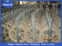 China 400x80mm High Strength Conductor Cable Stringing Pulley Blocks for sale