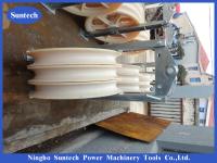 China 660x100mm Galvanized Steel Frame Nylon Sheaves Stringing Conductor Pulley Block for sale