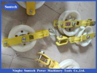 China MC Nylon Single Sheave Stringing Tools Conductor Stringing Pulley Block for sale