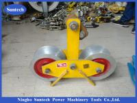 China 50KN 2.5 Tandem Aluminum Nylon Sheave Conductor Stringing Blocks for sale