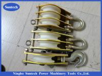 China Nylon Hoisting Lifting Block 3 Ton Cable Pulling Pulley for sale