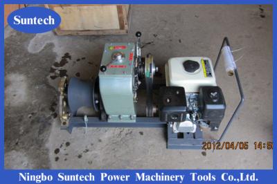 China 4 Ton 6HP Gasoline Engine Powered Cable Winch Puller For Construction Work for sale