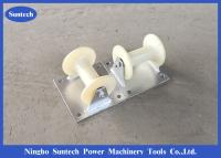China 5KN Flat Trench Straight Line Electrical Cable Roller With Steel Plate for sale