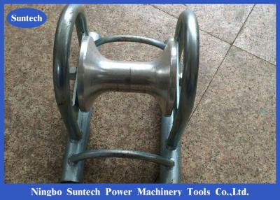 China ISO Aluminum Alloy Straight Line Grounding Cable Spool Roller Steel Cable Roller for sale