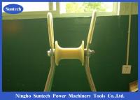China 10KN Nylon Wheel High Frame Cable Pulley Roller For Power Construction for sale