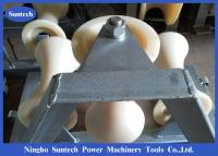 China 10kn Load Nylon Triple Corner Cable Pulling Rollers for sale