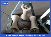 China 10kn Load Nylon Triple Corner Cable Pulling Rollers for sale
