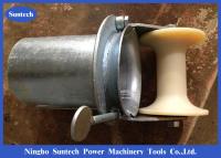 China Bell Mounth Underground 100mm Steel Cable Roller With Nylon Roller for sale