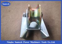 China Edge Mount Manhole Wire Pulling Rollers , Pithead Cable Pulling Rollers for sale