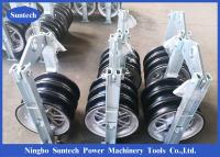 China Transmission Line Neoprene Lined Aluminum Triple Conductor Stringing Block for sale