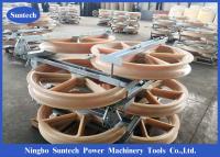 China Transmission Line Bundled Triple Conductor Pulley Block 660mm With Cast Steel Sheave for sale