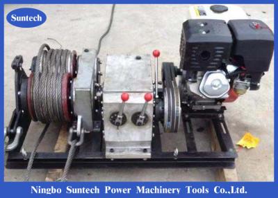 China Diesel Engine Two Drums Cable Winch Puller In Tower Erection Site for sale
