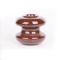 China 15KN 400V Shackle Spool Porcelain Reel Insulator For Transmission Line for sale