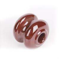 China 15KN 400V Shackle Spool Porcelain Reel Insulator For Transmission Line for sale