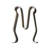 China Disc Insulator W Type Wire Spring Clips With Smooth Surface for sale