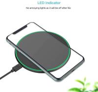 China 15W Abs Metal Qi Standard Wireless Phone Charging Pad Fast For Mobile Phone for sale