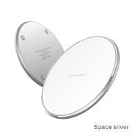 China 15W Abs Metal Qi Standard Wireless Phone Charging Pad Fast For Mobile Phone for sale