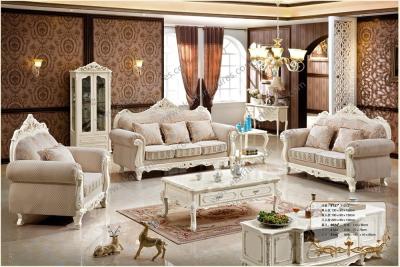 China French Living Room Furniture Neo-classical Wooden 1 2 3 Sofa Set Designs for sale
