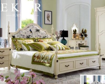 China Shen Zhen Bedroom Furniture King Size French Bed for sale