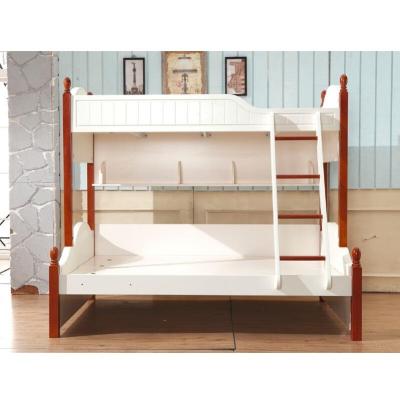 China Mediterranean White Clothes cabinet American country wooden wardrobe for sale